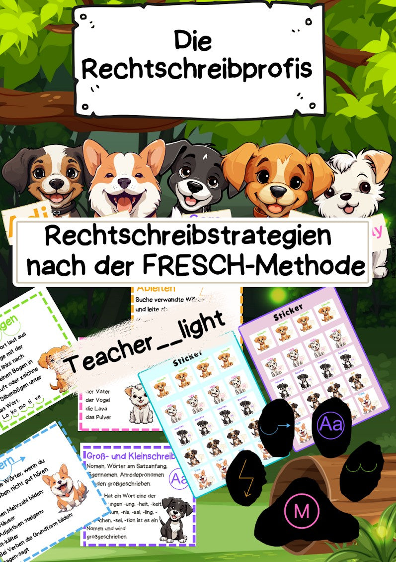 Rechtschreibprofis – Fresch-Methode mit Figuren & Übungen (PDF ...